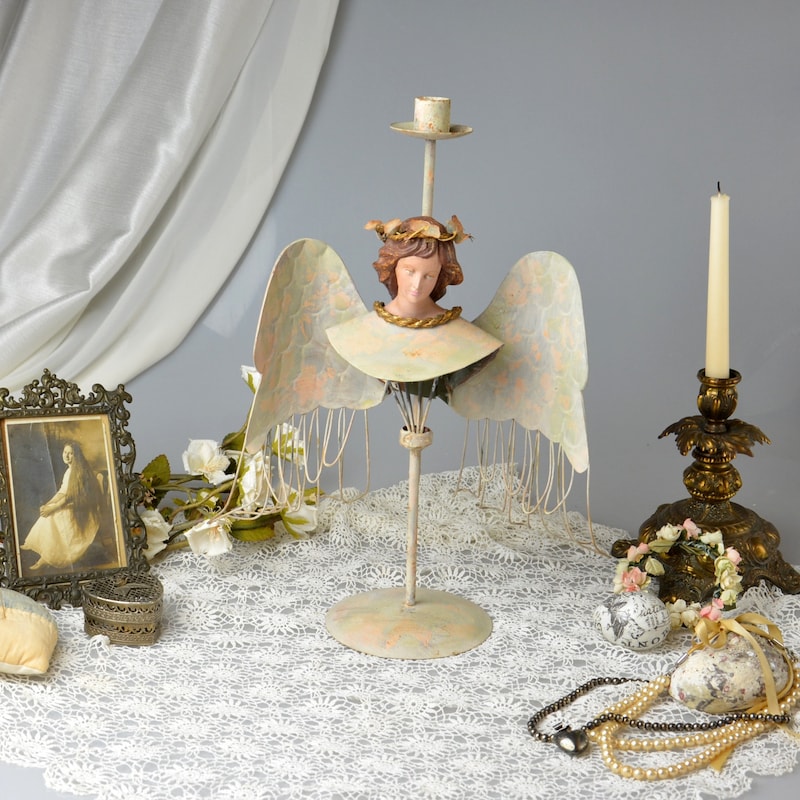 Angel Candle Holder - Etsy