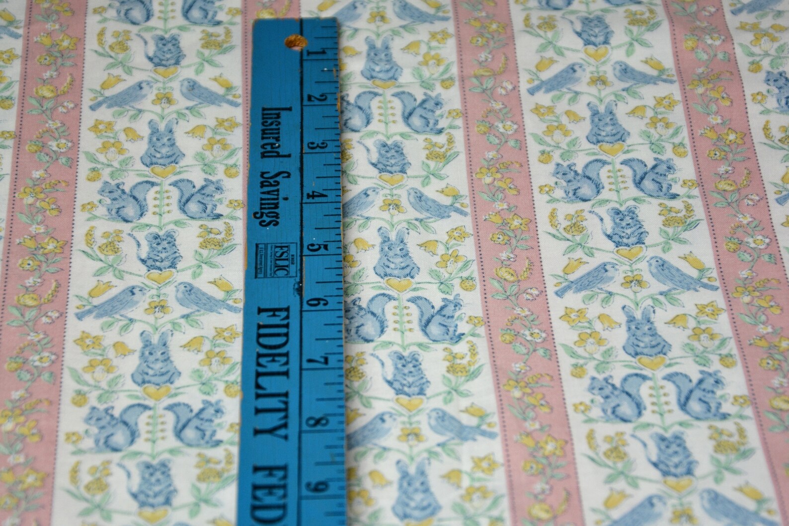 Pastel Colors Cotton by Peter Pan Fabric Inc Bird Squirrel - Etsy
