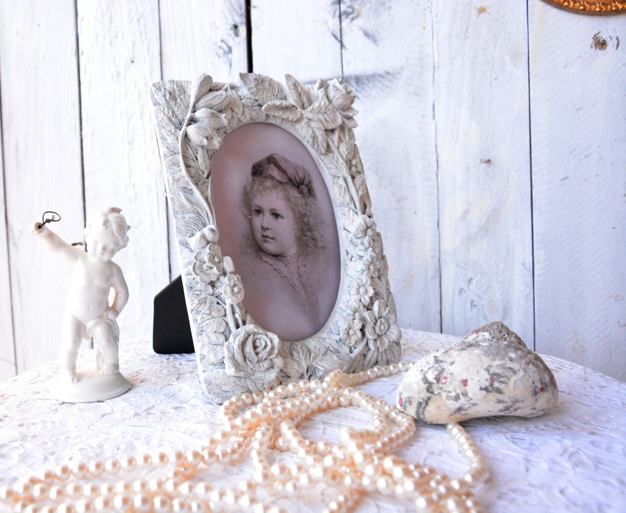 Shabby Chic Ornate Floral Frame Flower Photo Frame Table Top | Etsy