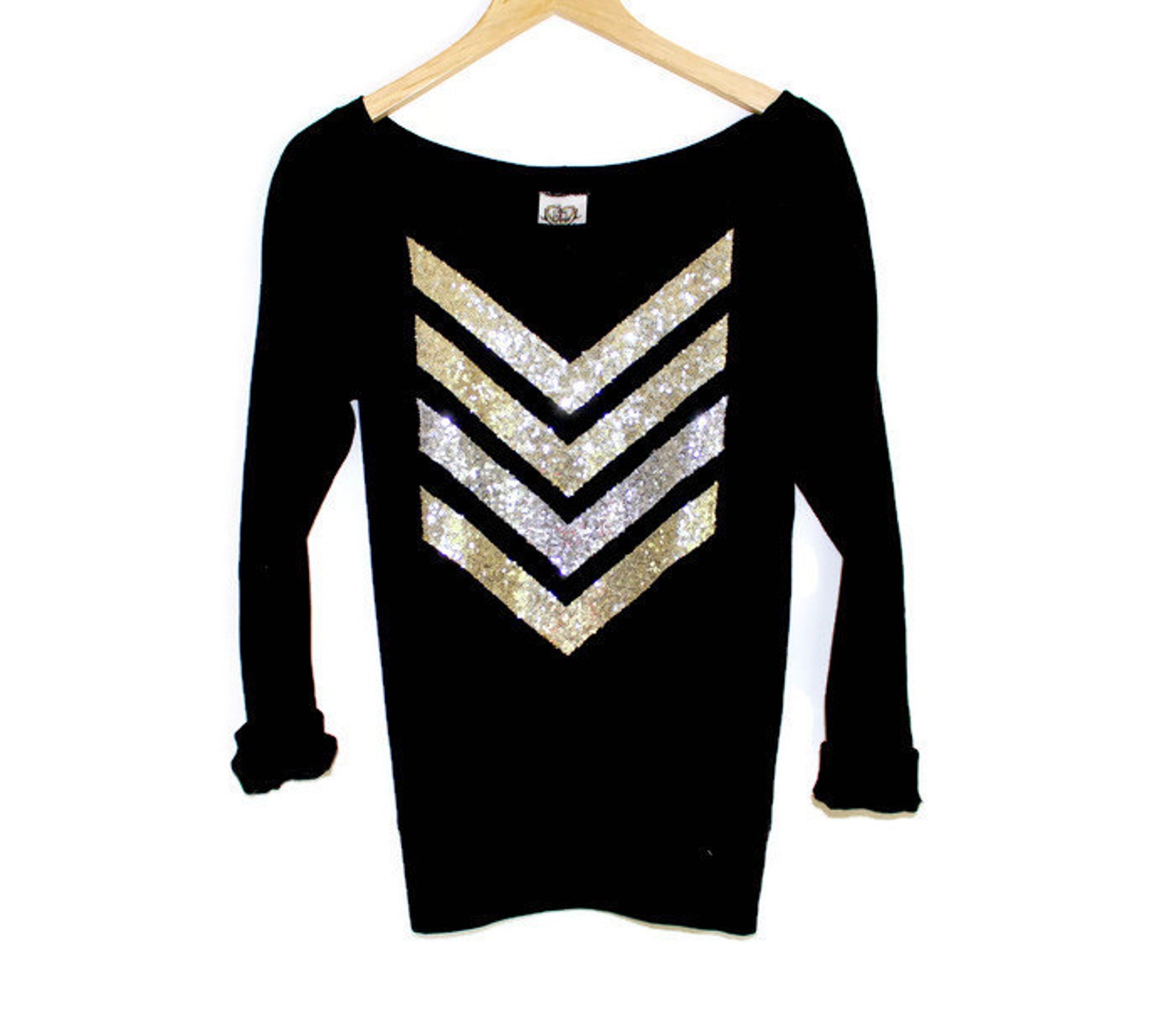 Womens Sweatshirt / Sequin Patches / Military Wife Gift / - Etsy