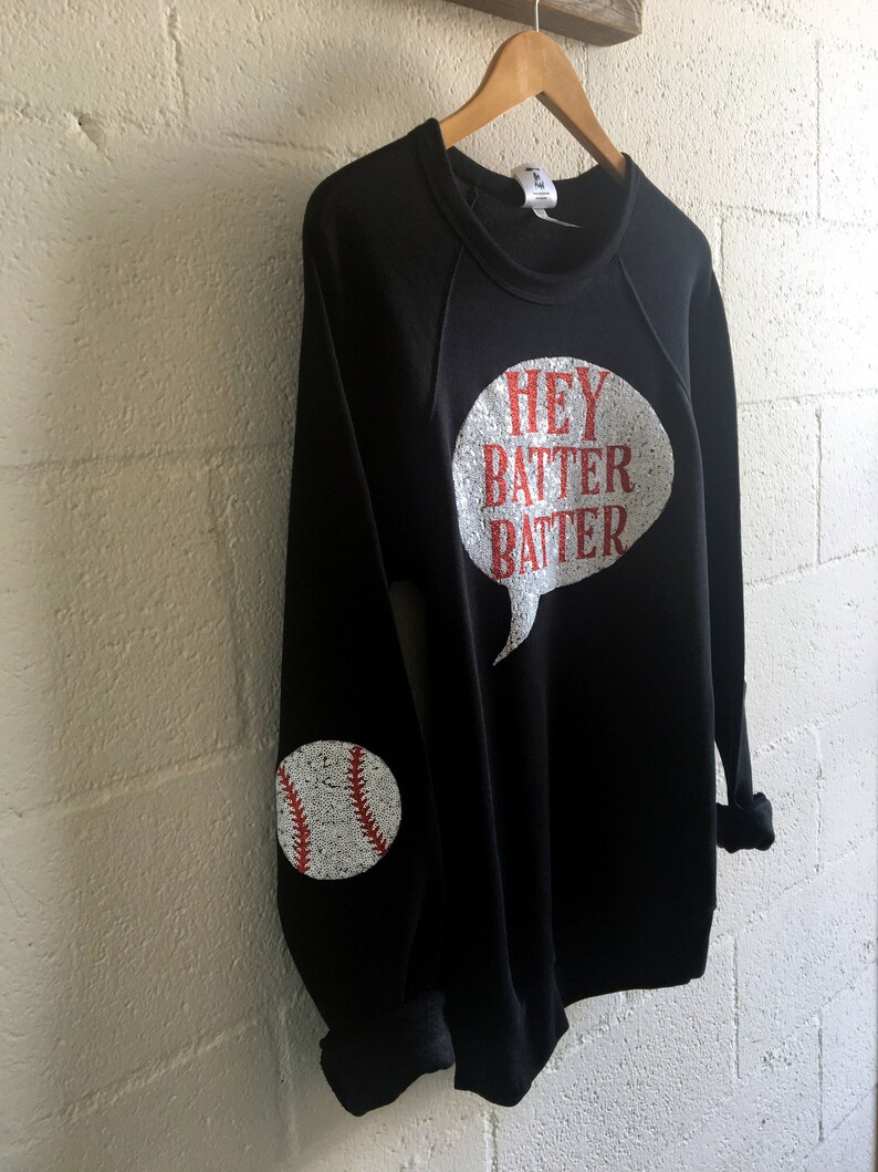 Sequin Patch Baseball Mom Shirts / Sweatshirt / Elbow Patch / | Etsy