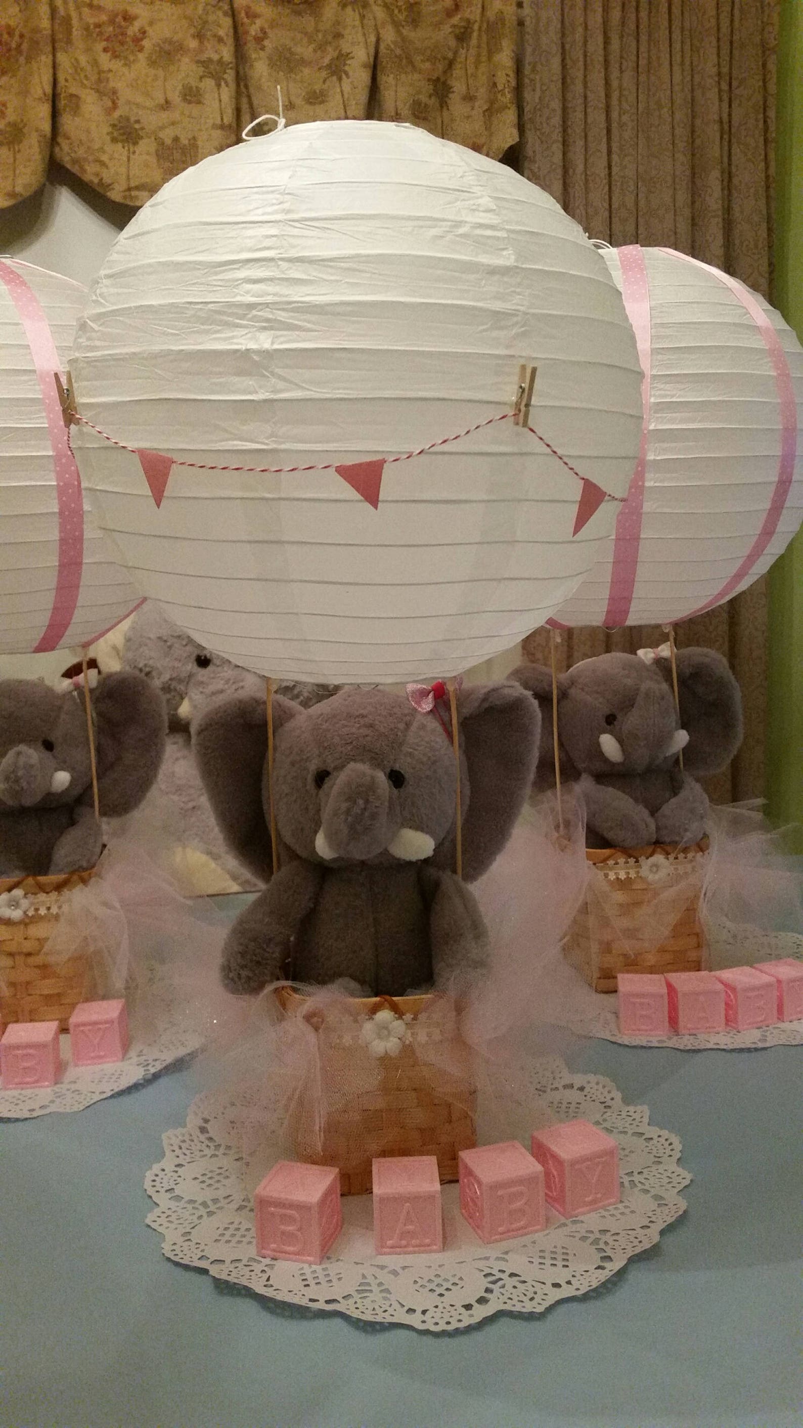 A Set of Elephant Tutu Baby Shower/elephant Hot Air | Etsy