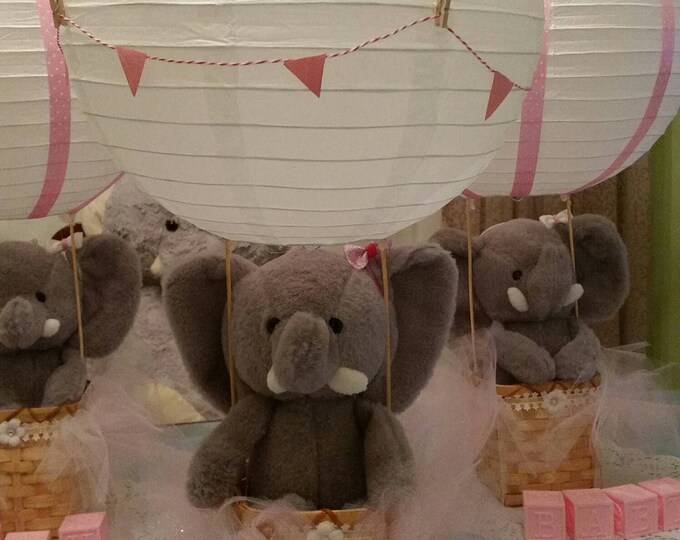 A Set of Elephant Tutu Baby Shower/elephant Hot Air - Etsy