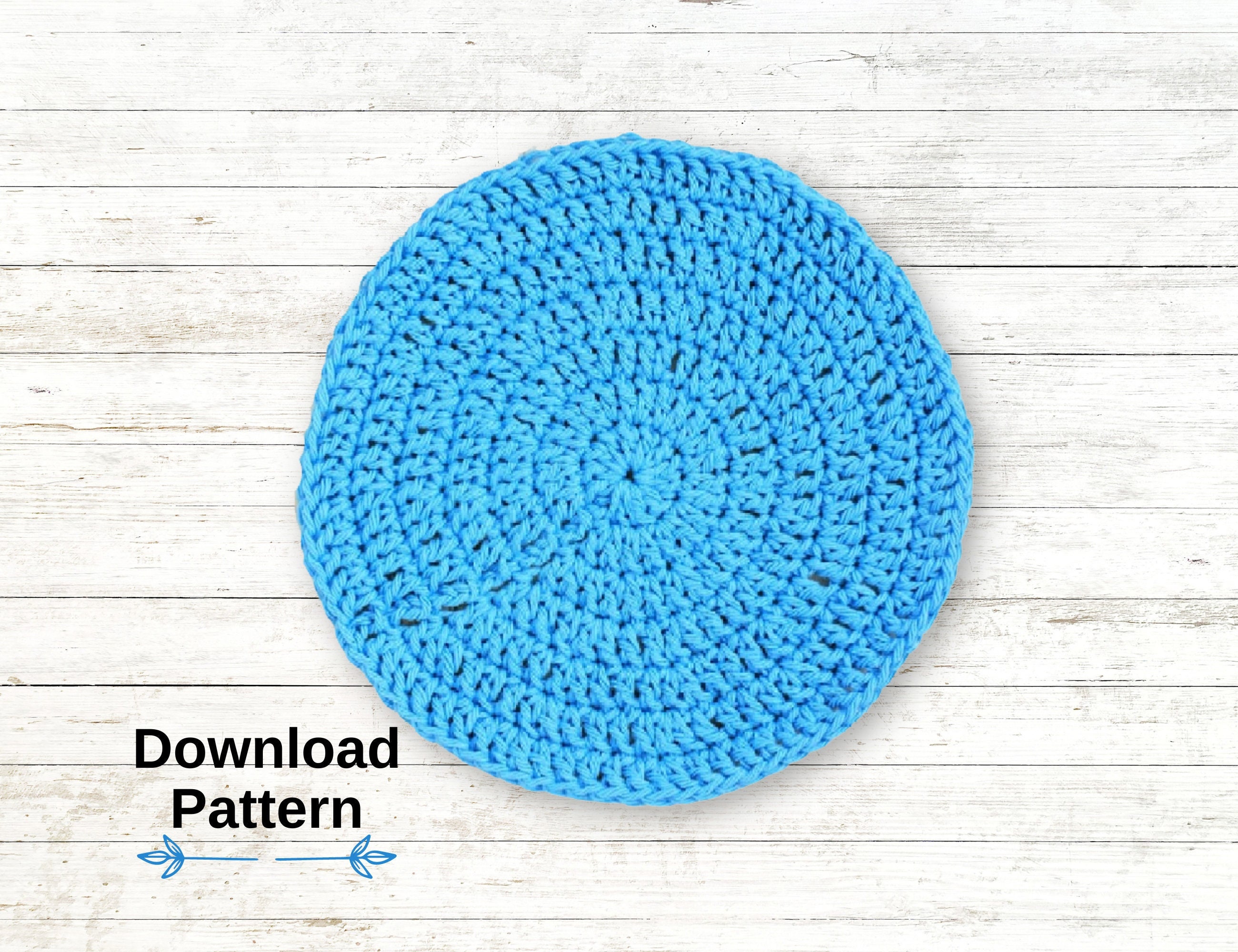 Easy Round Dishcloth Crochet Pattern - Etsy