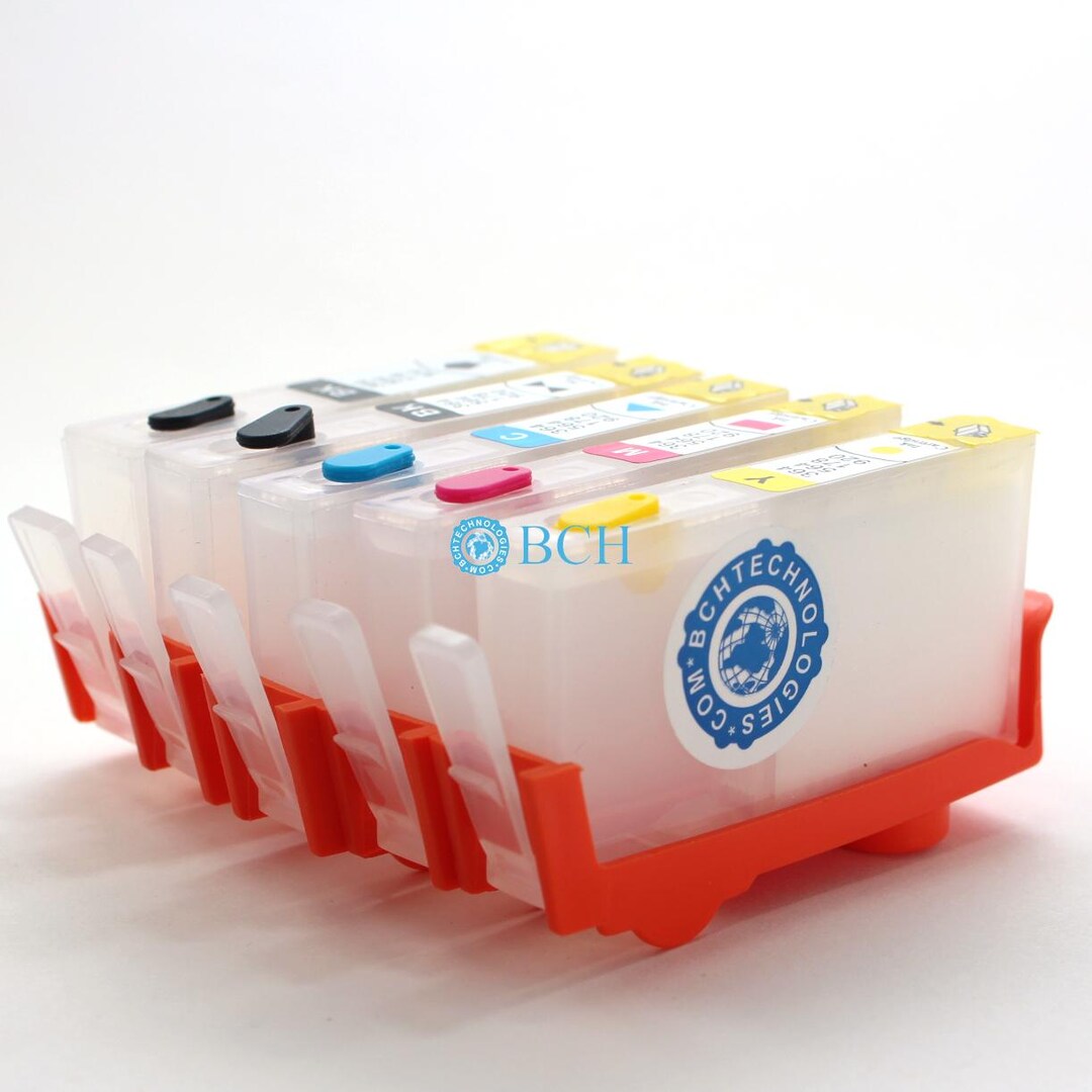 5 BLANK Refillable Cartridges for HP 178 364 564 920 902 934 935 ...
