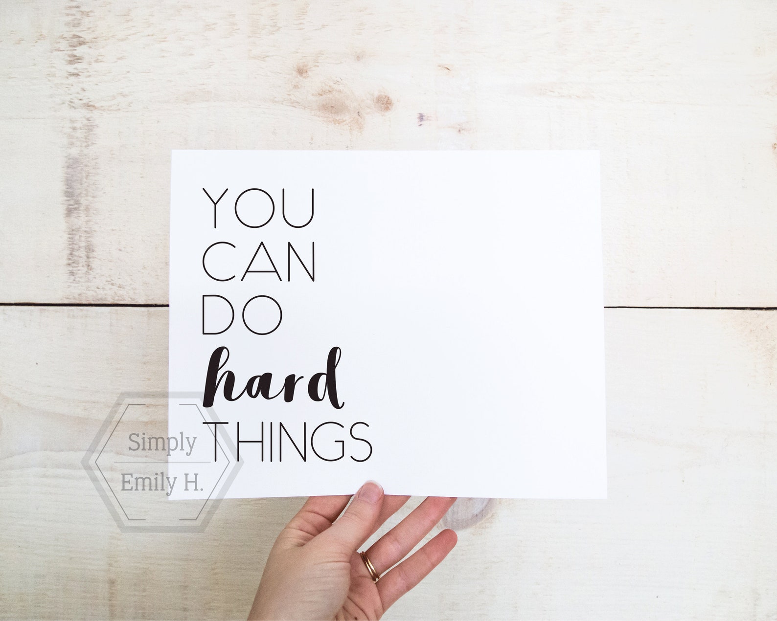PRINTABLE You Can Do Hard Things 5x7 8x10 11x14 16x20 - Etsy