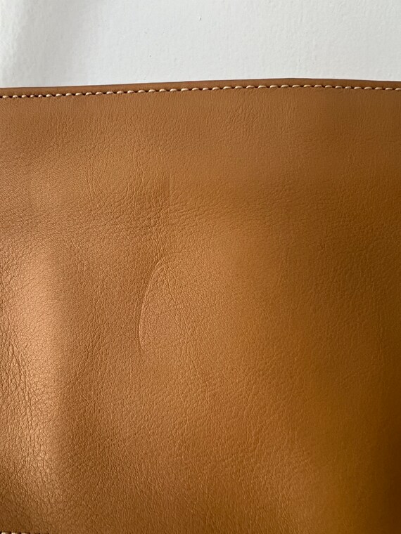 Vintage COACH Bleeker British Tan Top Zip Purse/Handb… - Gem