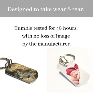 Photo Keychain, Picture Keychain for Boyfriend or Husband, Car Key, Tag ...