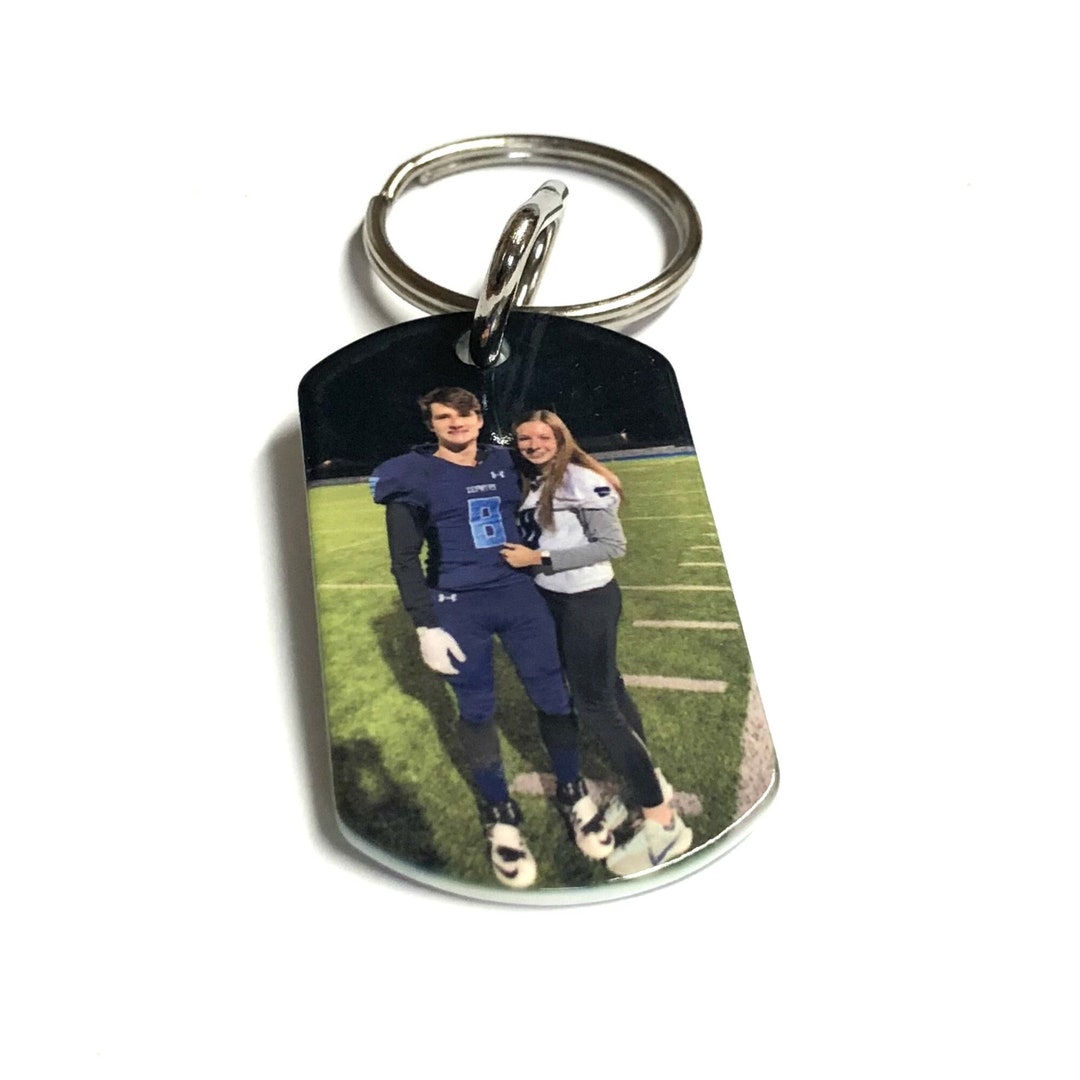 Photo Keychain, Picture Keychain for Boyfriend or Husband, Car Key, Tag ...