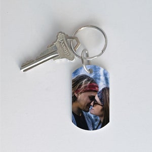 Photo Keychain, Picture Keychain for Boyfriend or Husband, Car Key, Tag ...