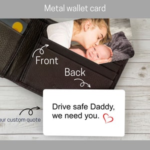 Father's Day Gift, Photo Wallet Card Insert, Picture Card for Dad ...