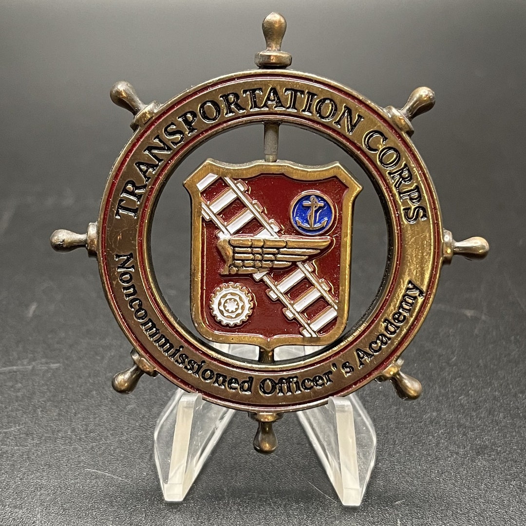 TRANSPORTATION CORPS SPINNER Challenge Coin Presented for Academic ...
