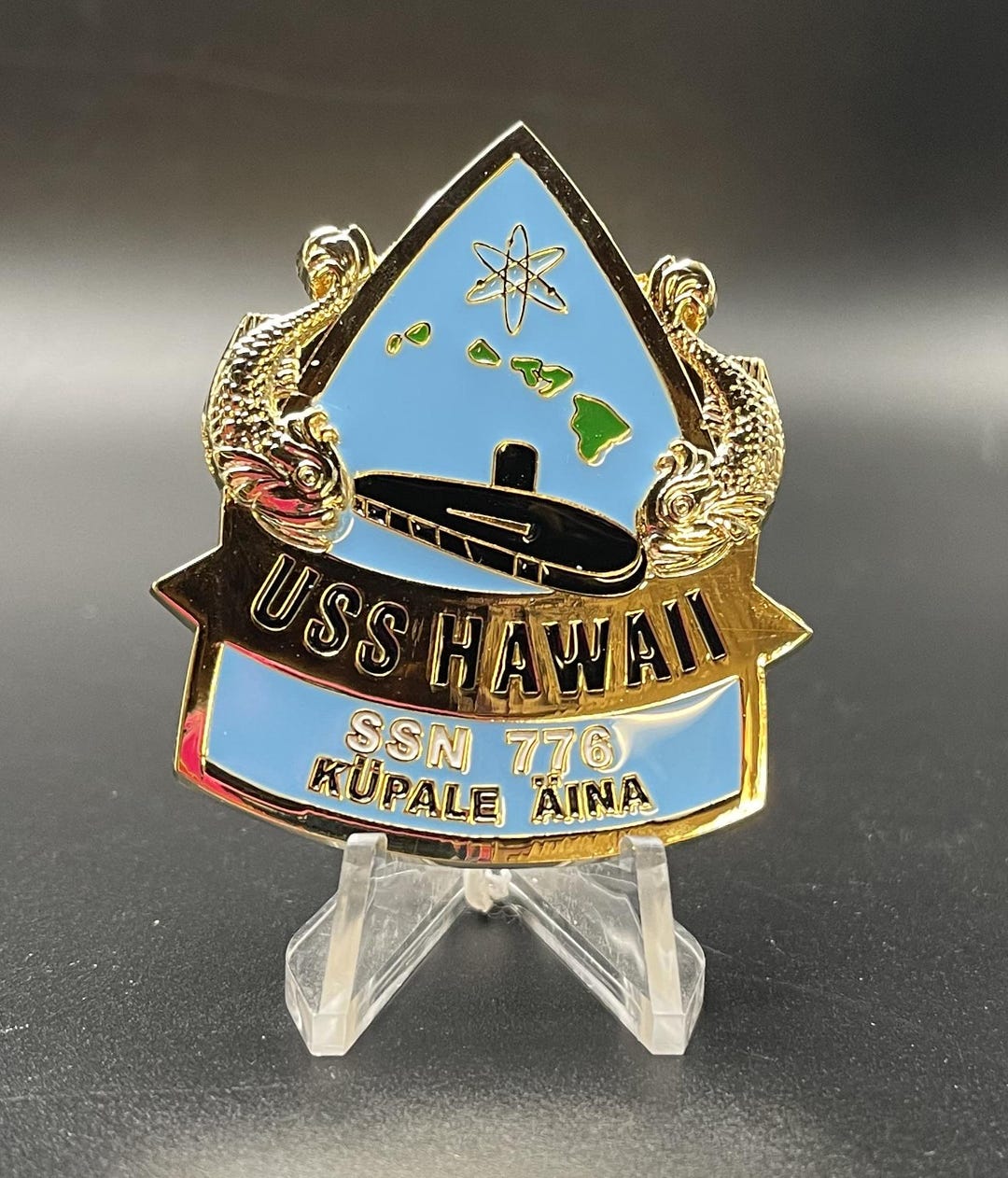 USS Hawaii SSN 776 Challenge Coin - Etsy