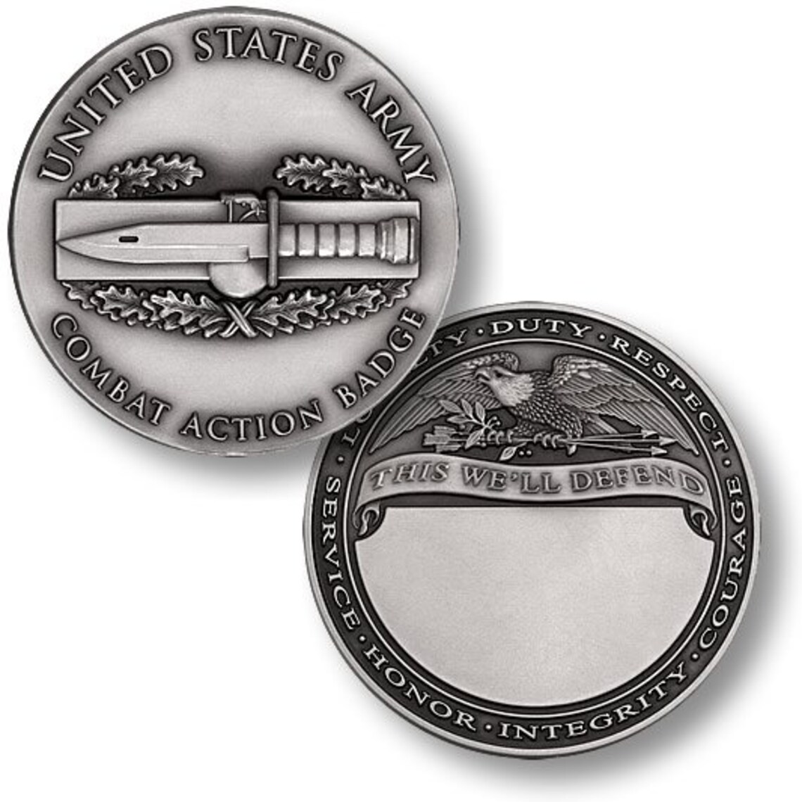 Combat Action Badge Challenge Coin - Etsy
