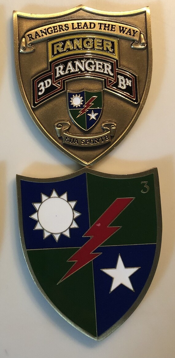 3D Ranger Battalion Shield Challenge Coin - Etsy