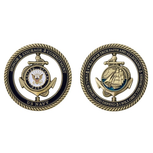 United States Navy VETERAN Challenge Coin - Etsy