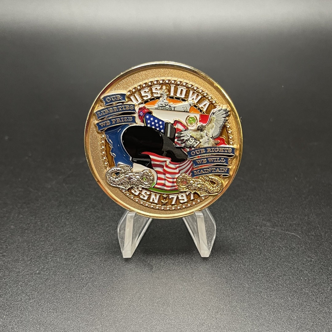 USS Iowa SSN-797 Challenge Coin - Etsy
