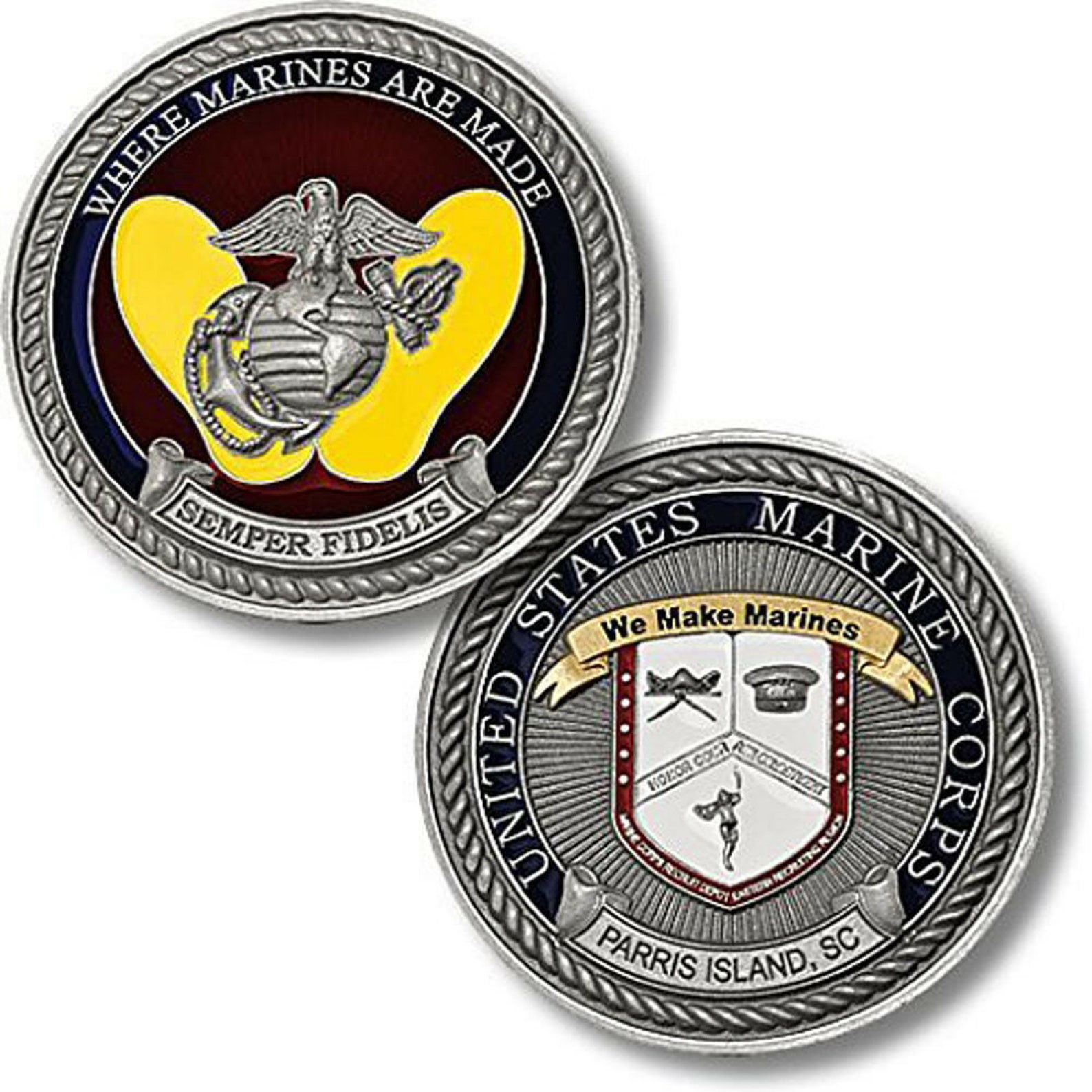 U.S. Marine Corps Recruit Depot Parris Island Challenge Coin - Etsy