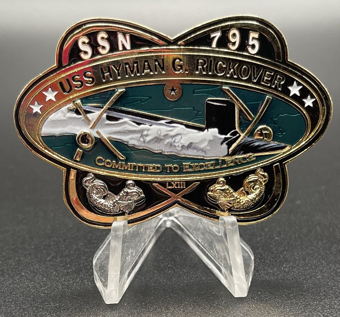 USS Hyman G. Rickover SSN-795 Challenge Coin - Etsy
