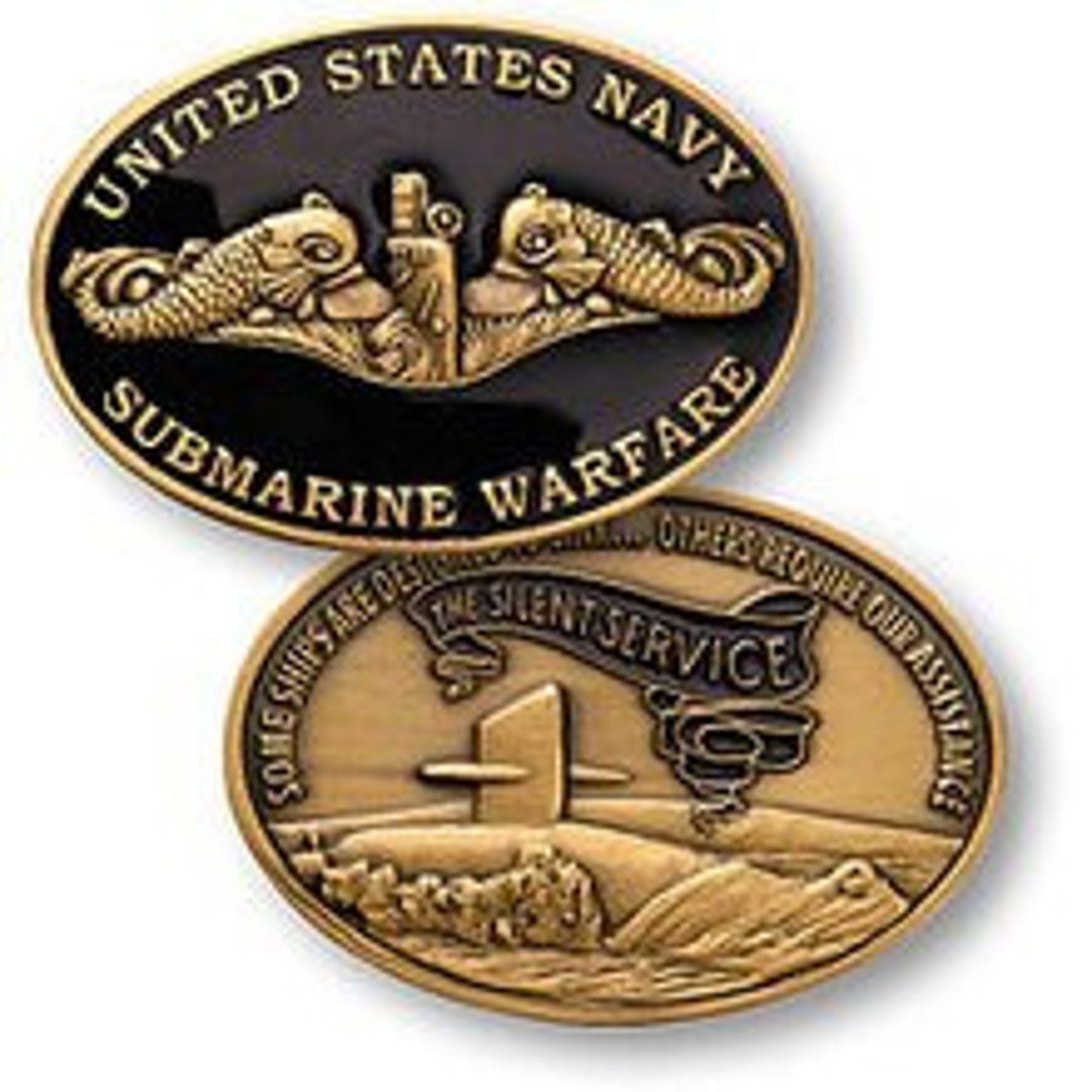 U.S. Navy Submarine Warfare Coin – Officer Challenge Coin - Etsy