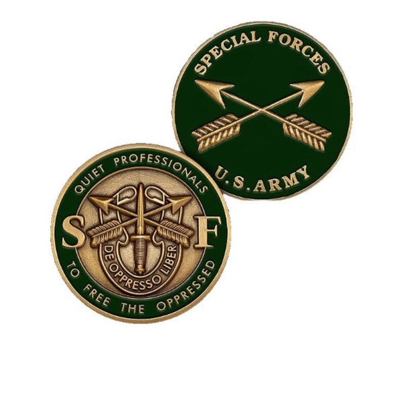 Special Forces U .S. Army Challenge Coin De Oppresso Liber | Etsy