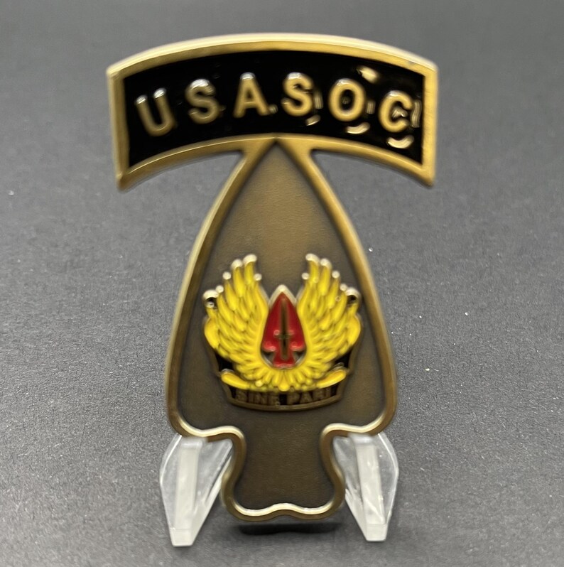 U.S. Army Special Operations Command - Arrowhead Challenge Coin - Etsy