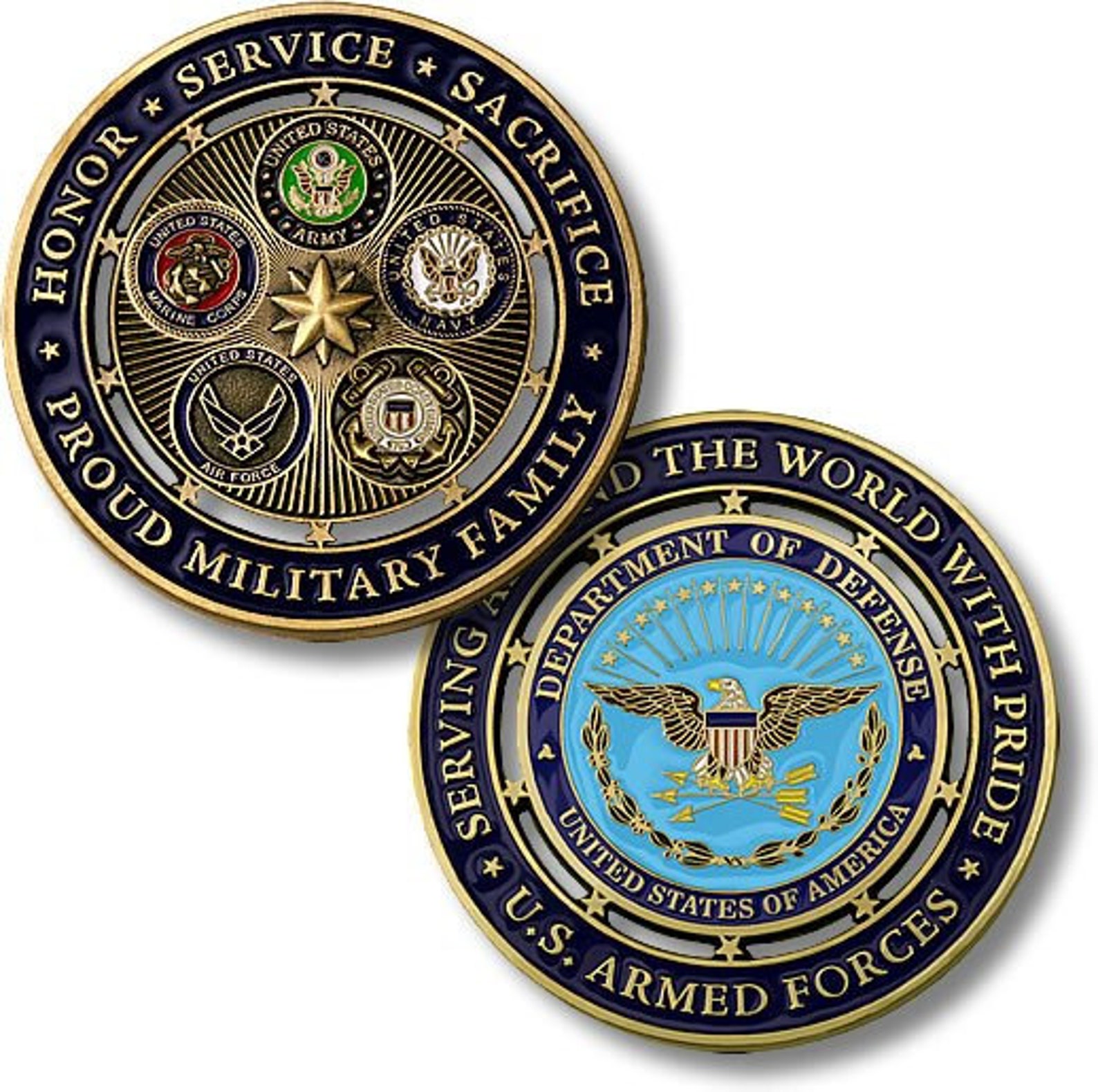 Proud Military Family Department of Defense U.S. Armed Forces - Etsy