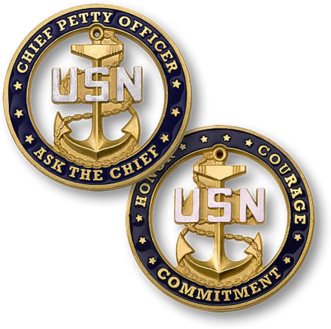 Chief Petty Officer CPO Ask the CHIEF U.S. Navy Challenge Coin - Etsy