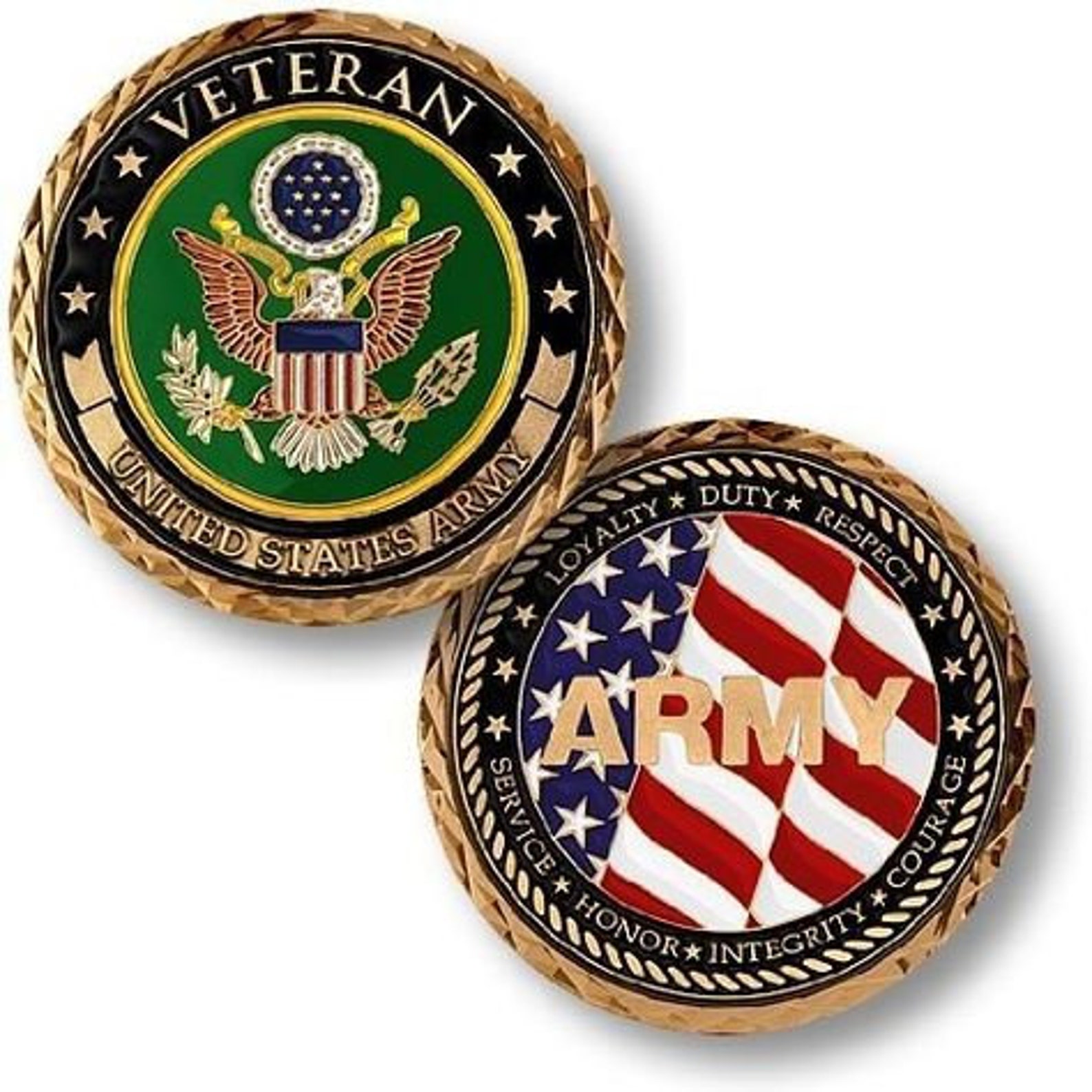 United States Army VETERAN Challenge Coin - Etsy