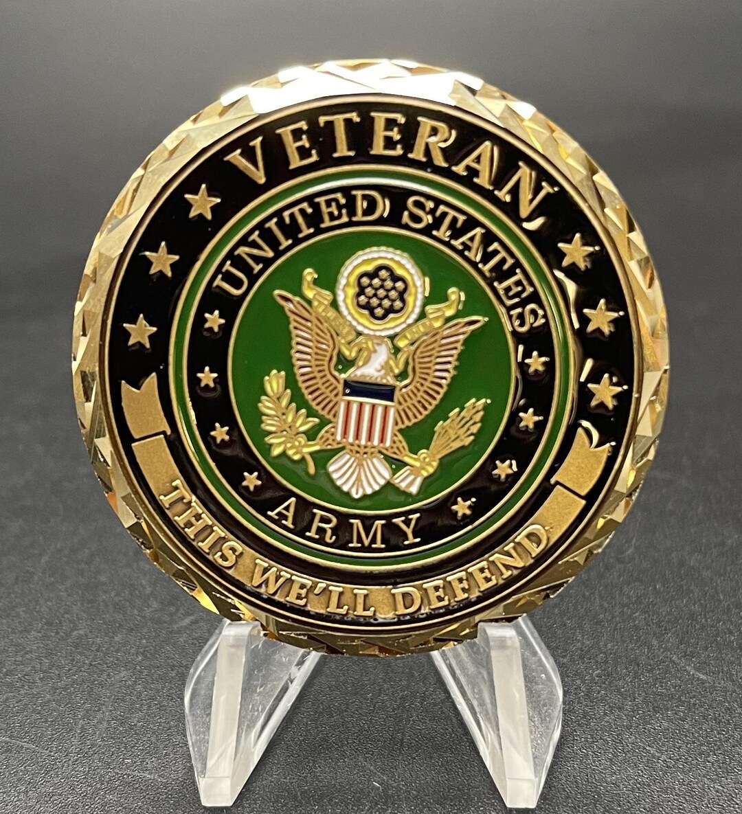 United States ARMY VETERAN Challenge Coin #2 - Etsy