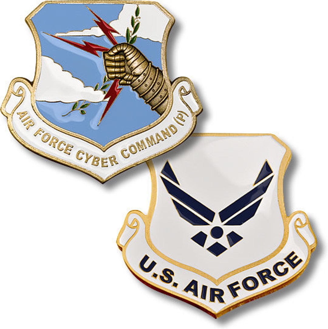 U.S. Air Force Cyber Command Challenge Coin - Etsy
