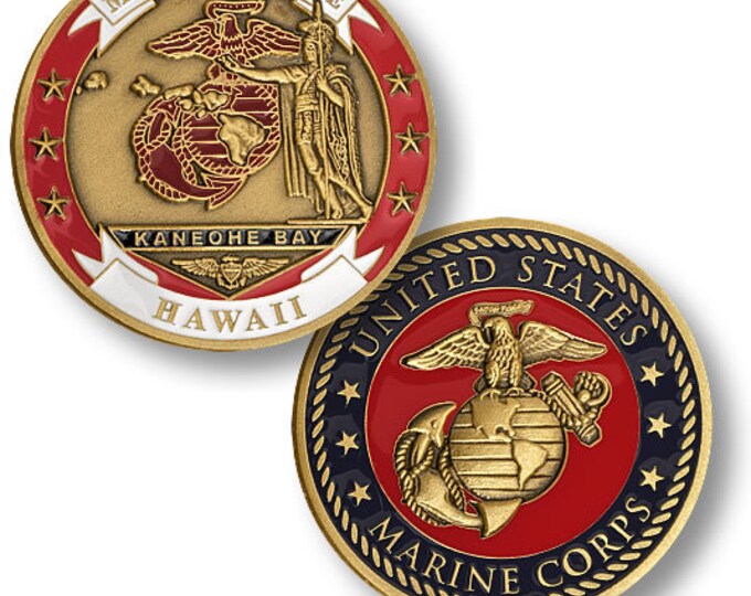 Marine Corps Base Kaneohe Bay, Hawaii Challenge Coin - Etsy
