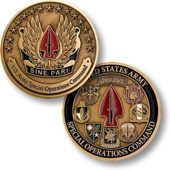 US Army Special Operations Command Sine Pari | Etsy