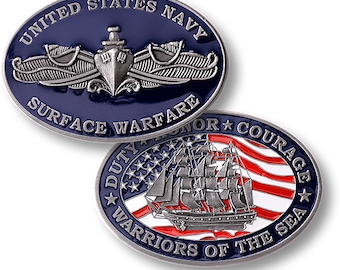 U.S. Navy Seabees Challenge Coin | Etsy