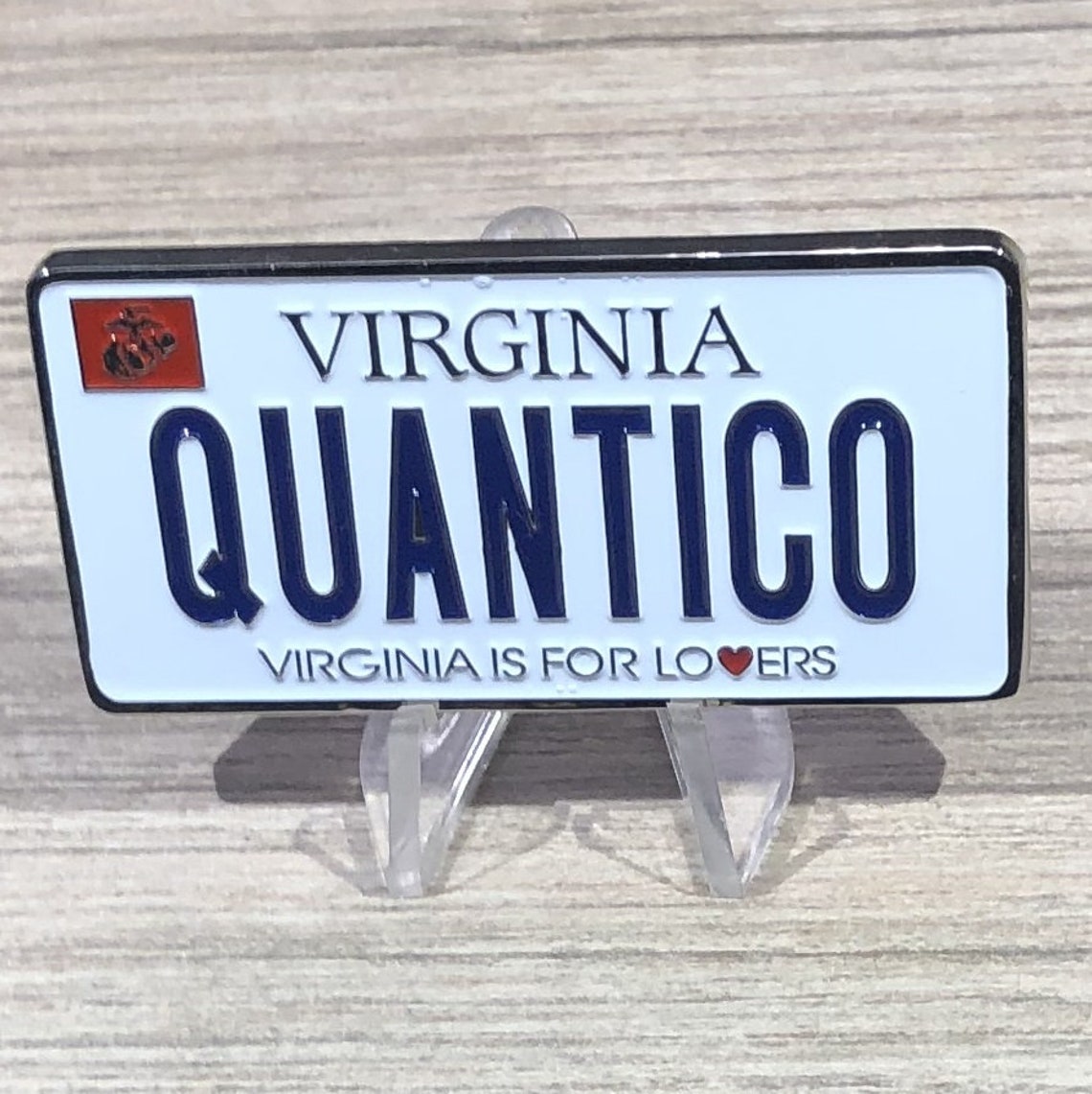 United States Marine Corps QUANTICO License Plate Challenge Coin - Etsy