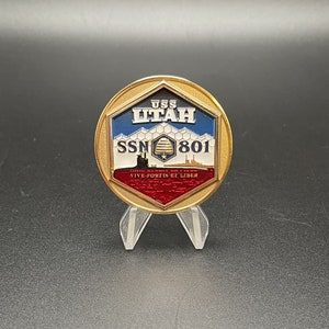 USS Utah SSN-801 Challenge Coin - Etsy