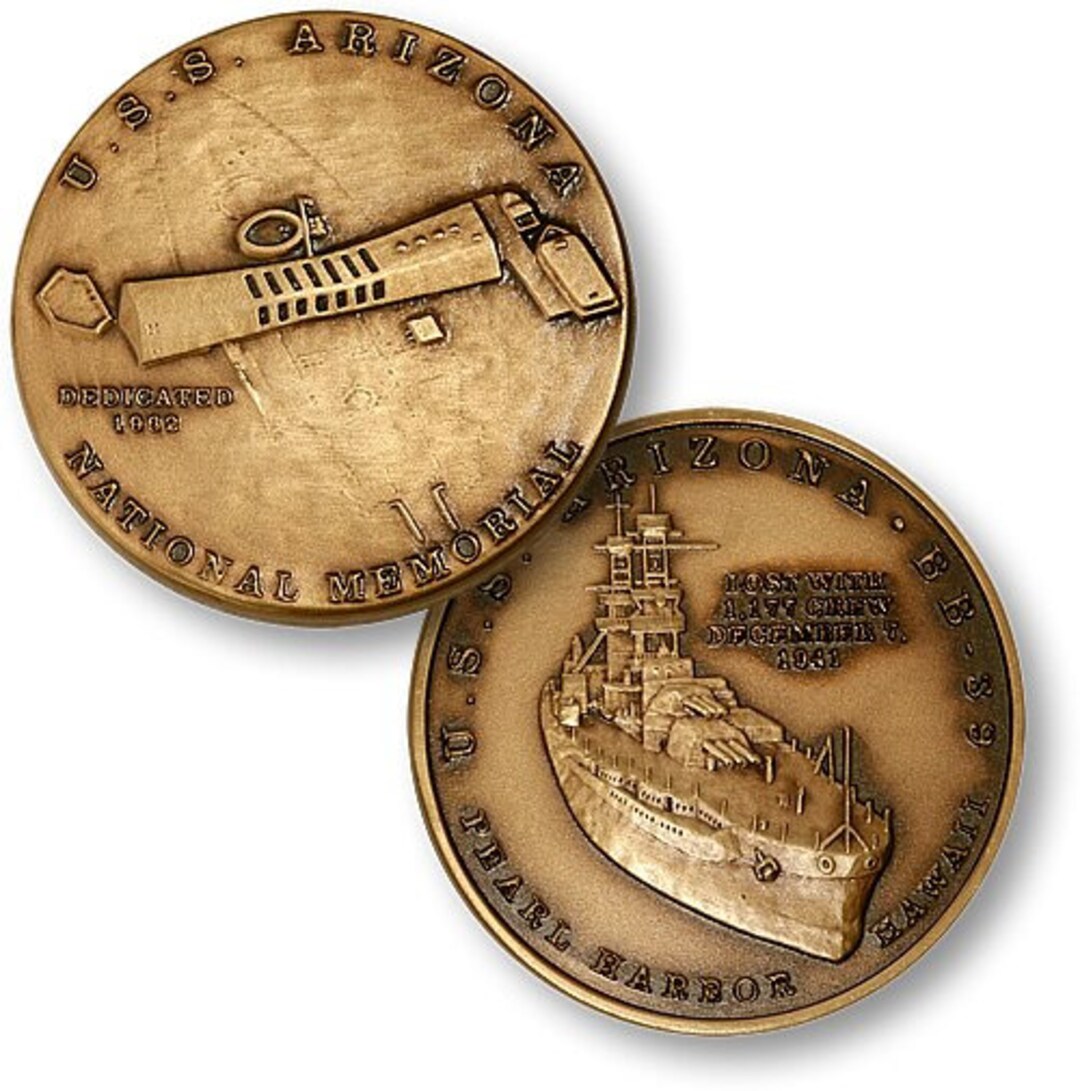 USS Arizona National Memorial Challenge Coin - Etsy