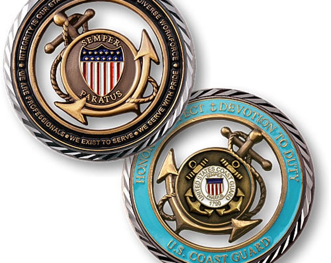 Core Values U.S. Coast Guard Challenge Coin - Etsy