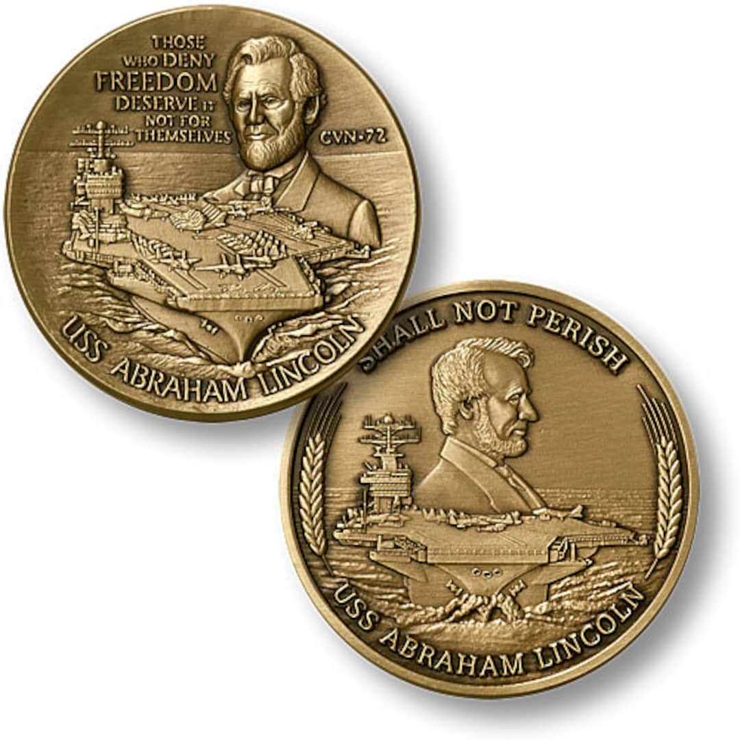 USS Abraham Lincoln CVN - 72 Challenge Coin - Etsy