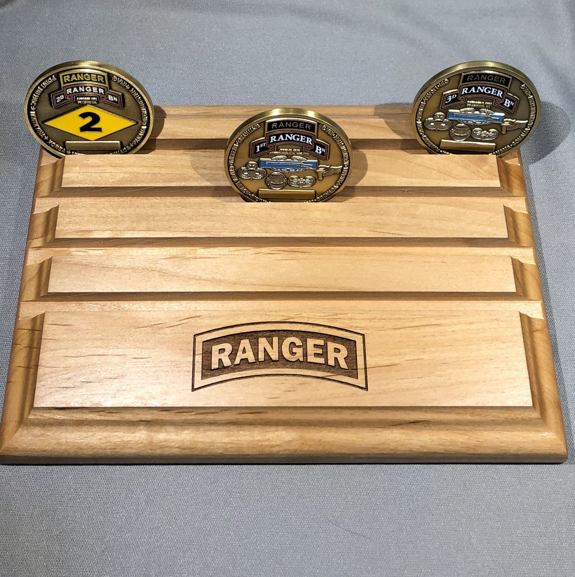 Etched RANGER Challenge Coin Display Holds up to 16 Coins - Etsy