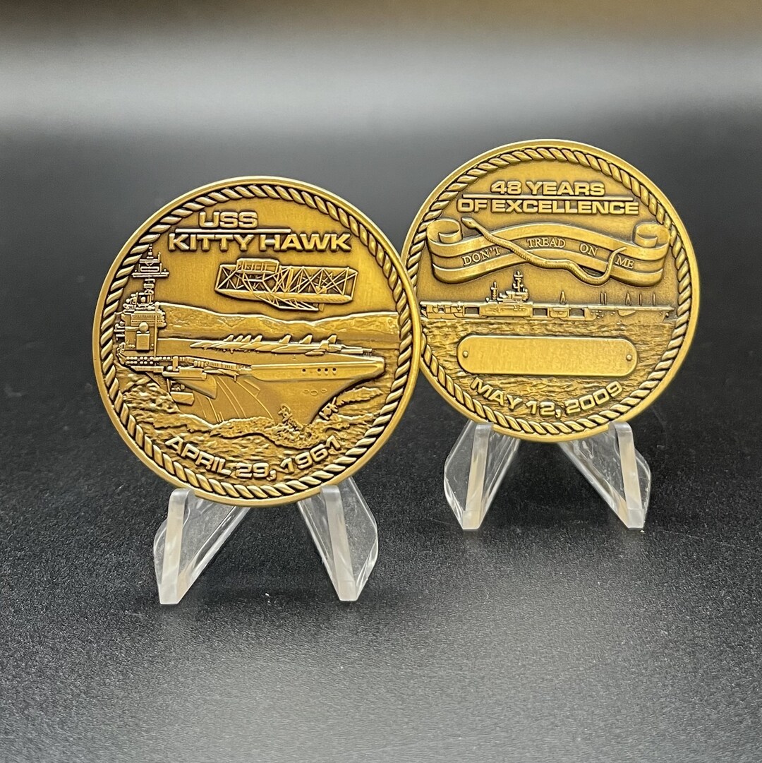 USS Kitty Hawk Challenge Coin - Etsy