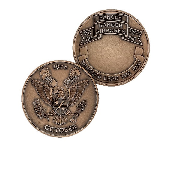 2D Ranger Battalion 75th INF Airborne Challenge Coin | Etsy