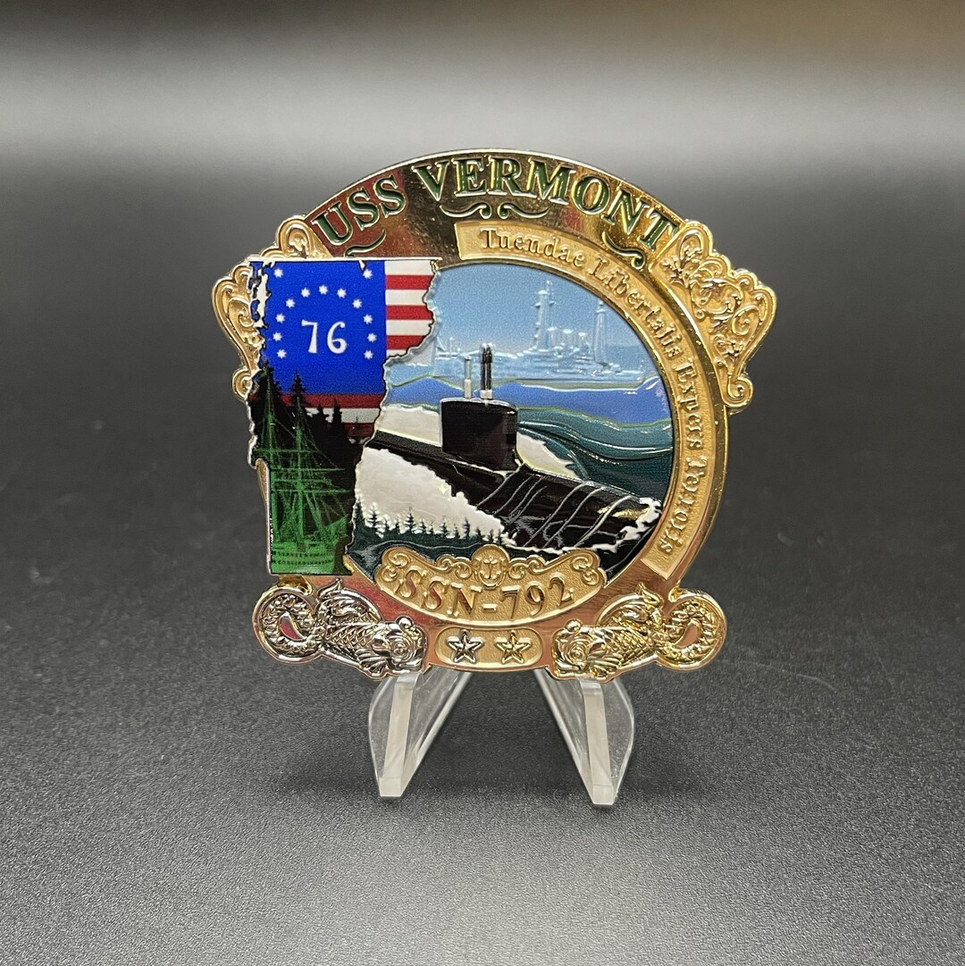 USS Vermont SSN-792 Challenge Coin - Etsy
