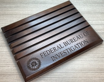 Etched FBI Challenge Coin Display Holds up to 16 Coins - Etsy