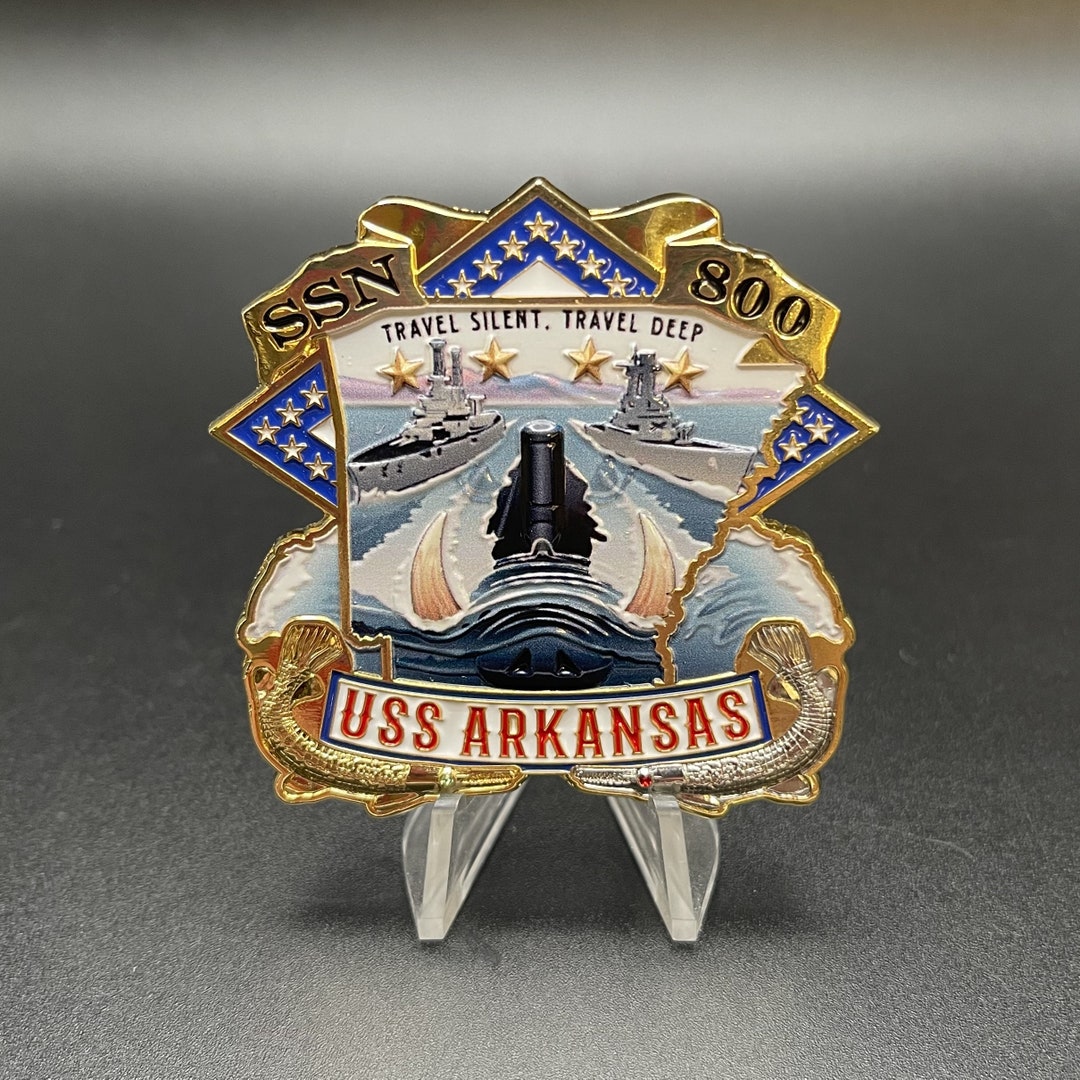 USS Arkansas SSN-800 Challenge Coin - Etsy