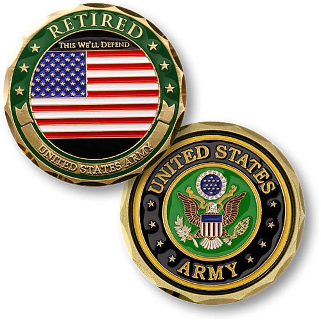 United States Army RETIRED Challenge Coin - Etsy