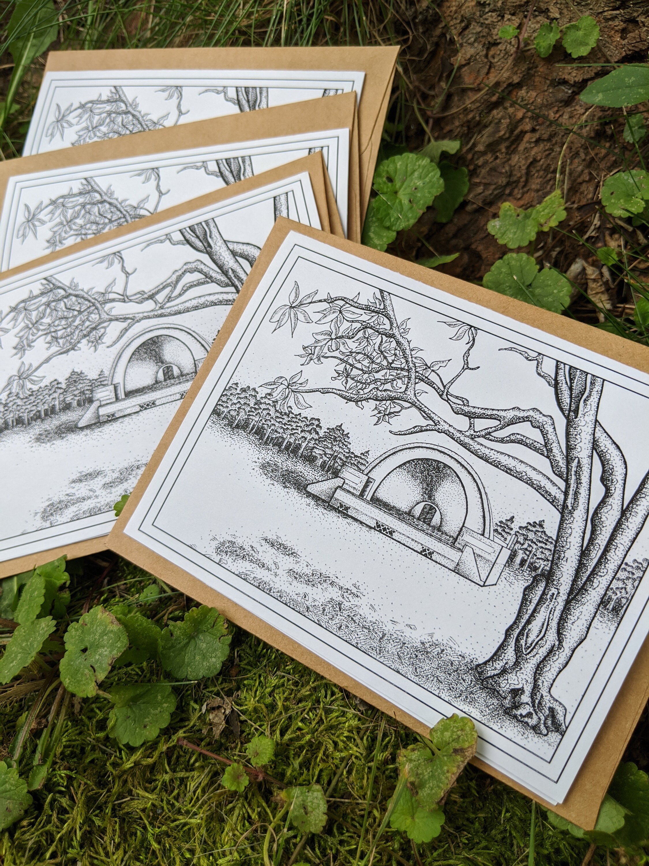 Murphysboro IL Riverside Park Band Shell Blank Card With Envelope pen ...
