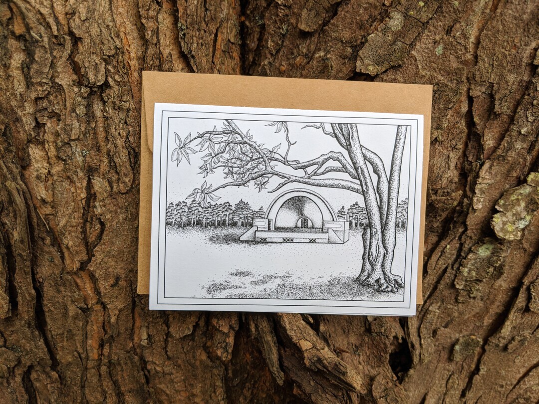 Murphysboro IL Riverside Park Band Shell - Blank Card With Envelope ...