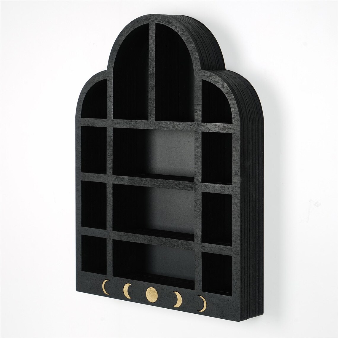 Wooden Altar Crystal Wall Shelf Boho Wall Shelf Bohemian - Etsy