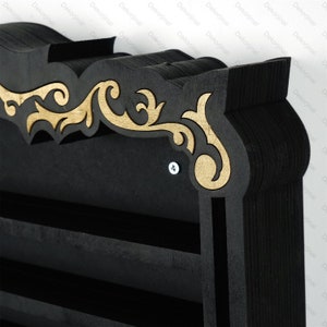 Wooden Altar Crystal Display, Gothic Wall Shelf, Crystal Wall Display ...